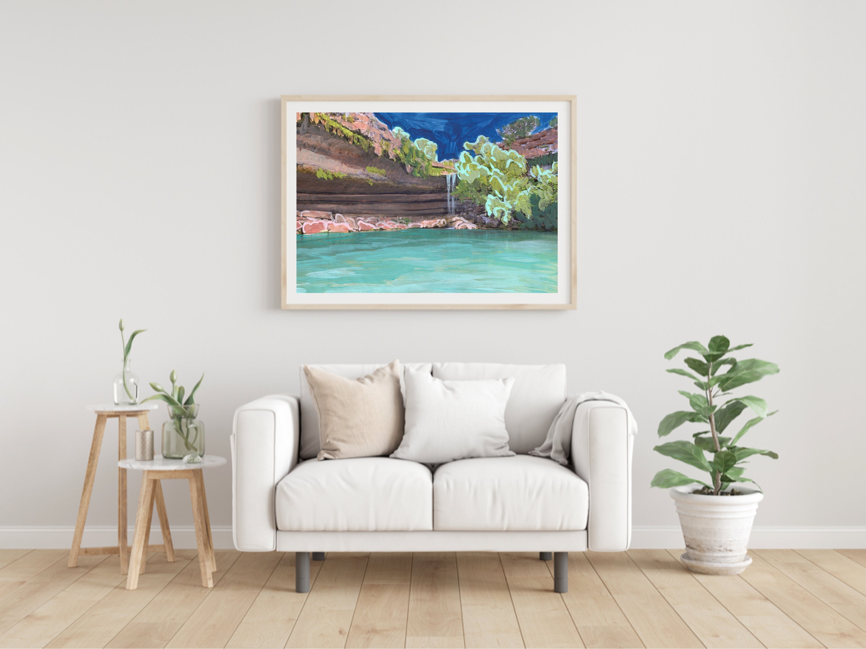 Hamilton Pool Art Print Austin Wall Decor Texas Hill | Etsy