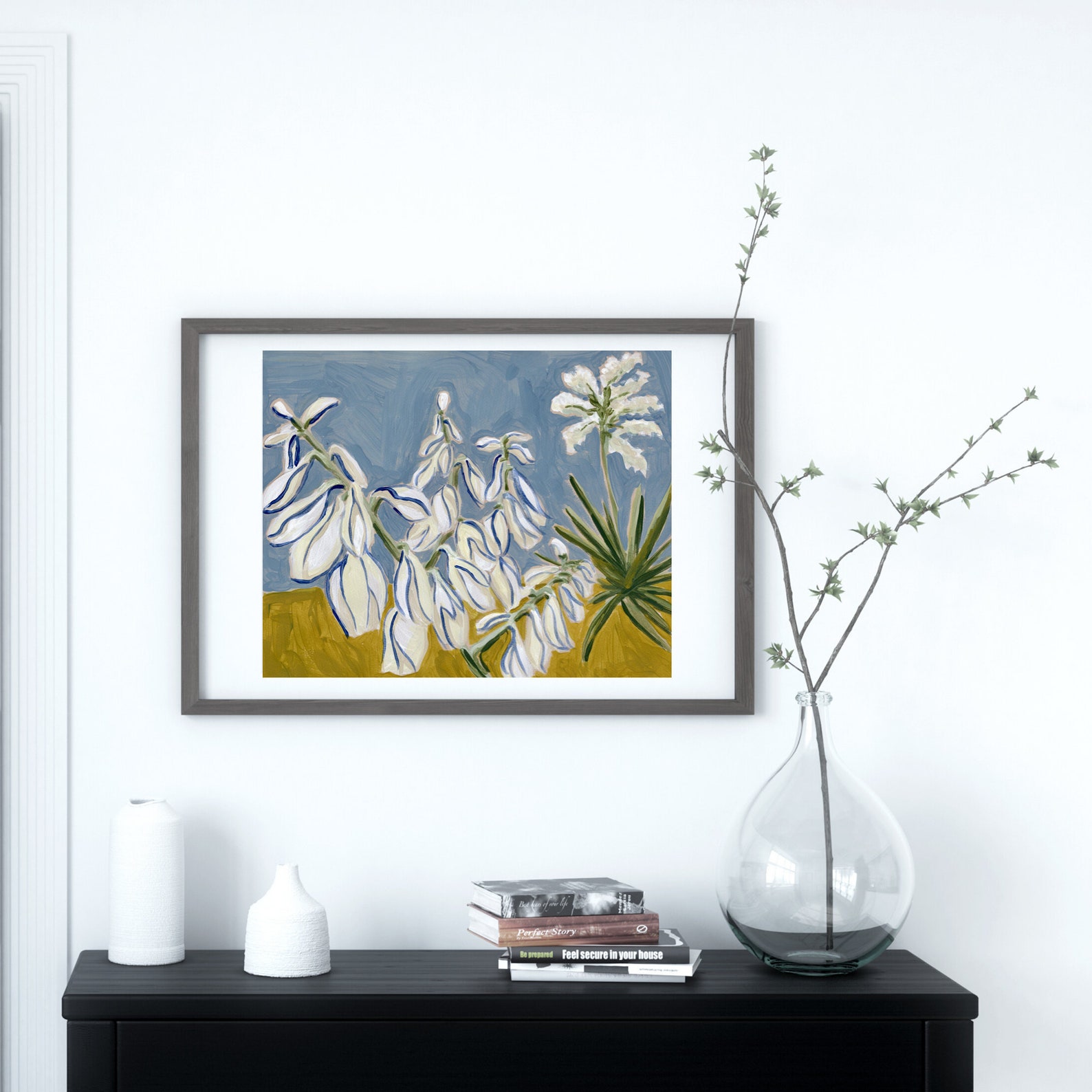 Yucca Plant Painting Succulent Art Print Agave Wall Art - Etsy