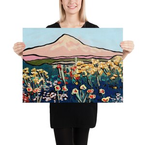 California Poppy Travel Poster Vintage Nature Wall Decor Colorful San ...