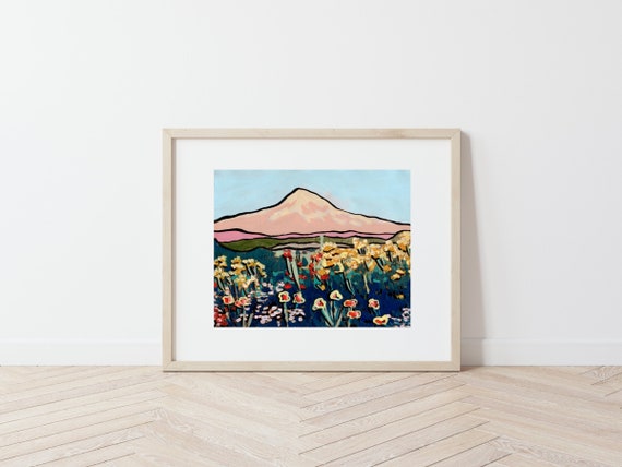 California Poppy Travel Poster Vintage Nature Wall Decor - Etsy