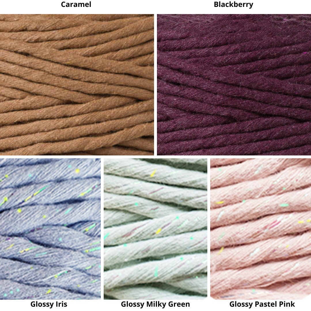 5mm Single Strand Macrame Cord / 100 Meters / Multiple Colours / Cotton ...