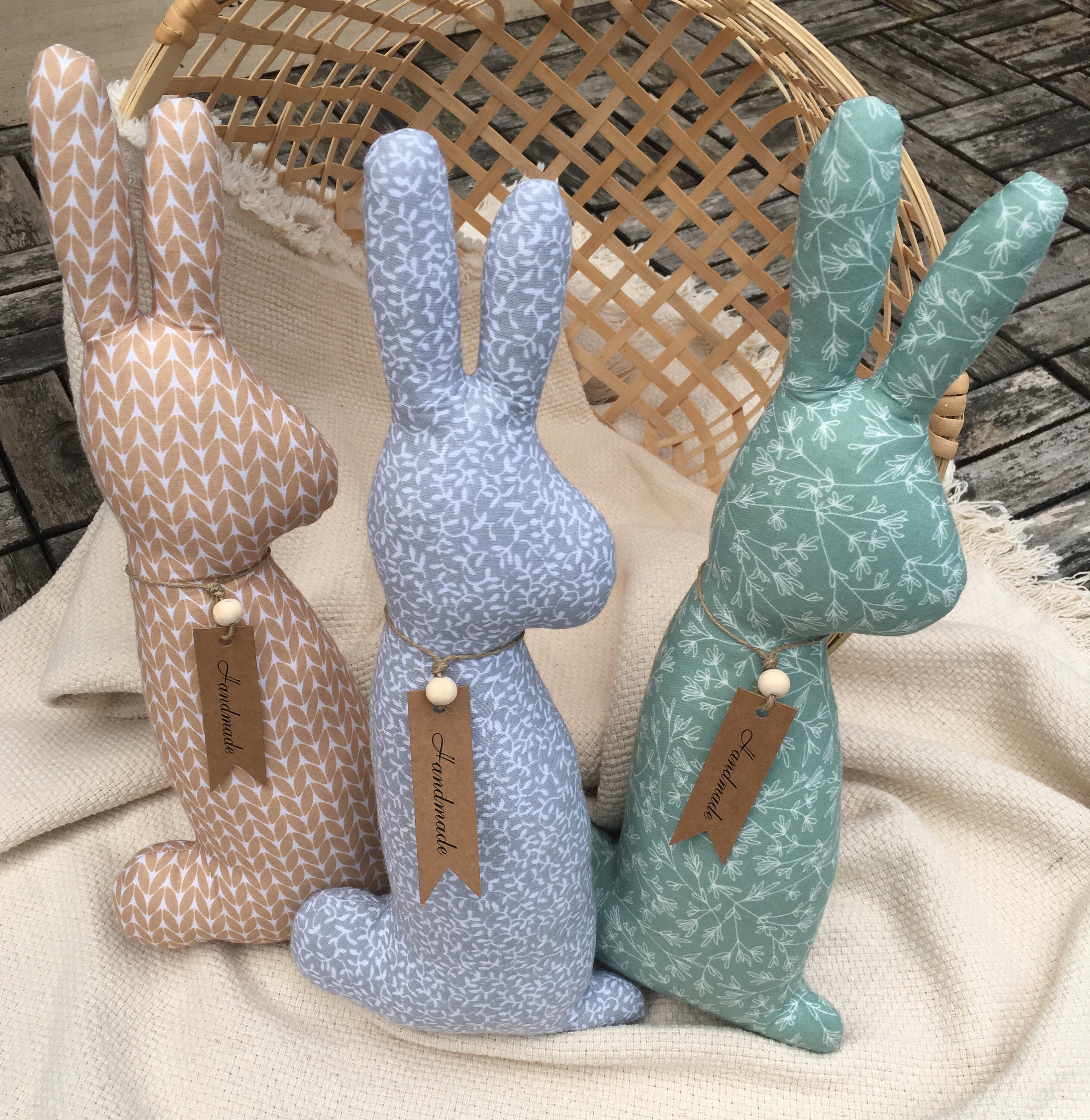 Fabric Easter Bunny / Easter Decoration / Easter Gift / Spring Decor ...