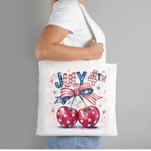 4th of July Coquette Cherries PNG | Patriotic Cherry Design | Digital ...
