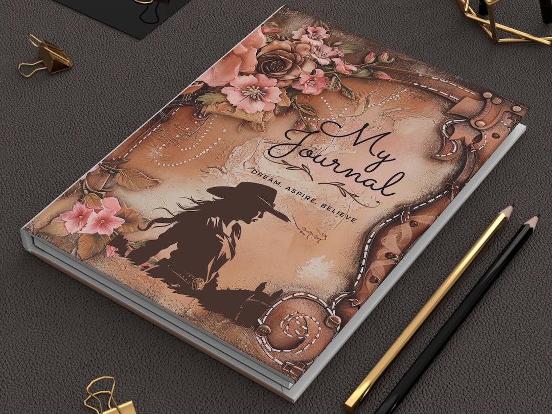 Cowgirl Country Western Horse Lover's Hardcover Journal Matte, - Etsy