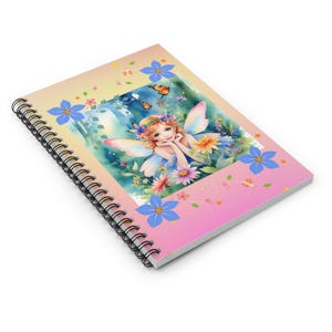 Whimsical Flower Fairy Spiral Notebook | Ruled Journal - Etsy