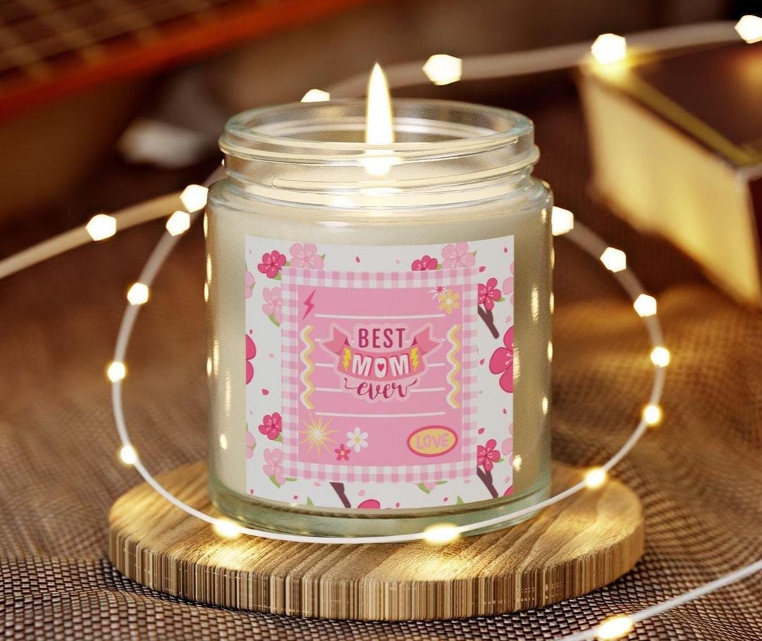 Mom Ever Candle | Cherry Blossom Scent, Coconut Apricot Wax - Etsy