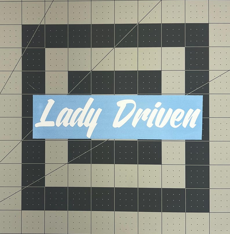 Lady Driven JDM Ladies Funny Sticker Decal - Etsy