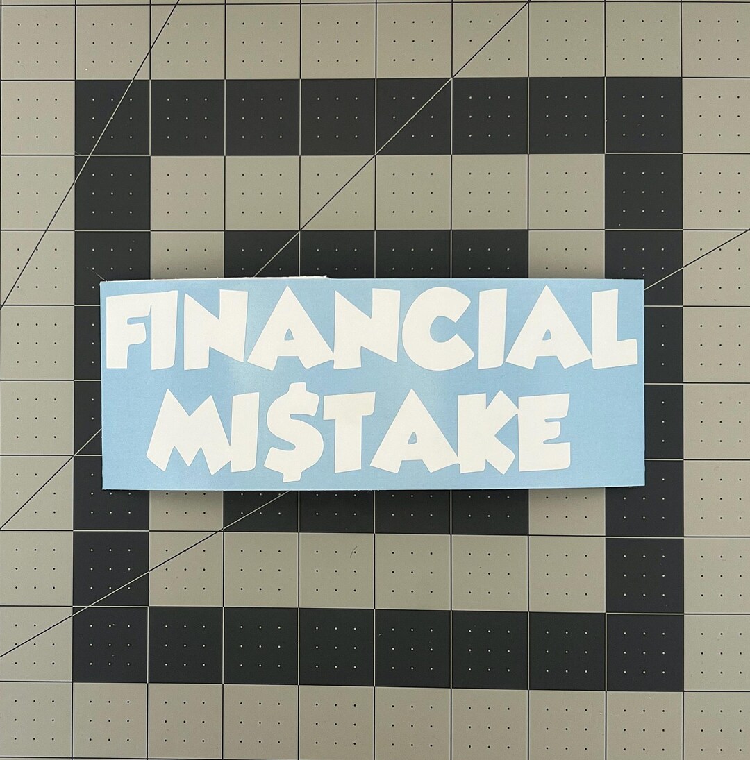 Financial Mistake V1 JDM Funny Sticker Decal - Etsy
