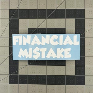 Financial Mistake V1 JDM Funny Sticker Decal - Etsy