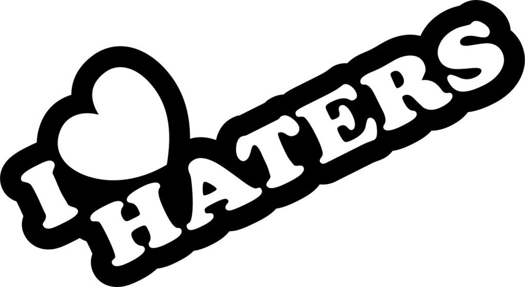 I Love Haters JDM Funny Sticker Decal - Etsy