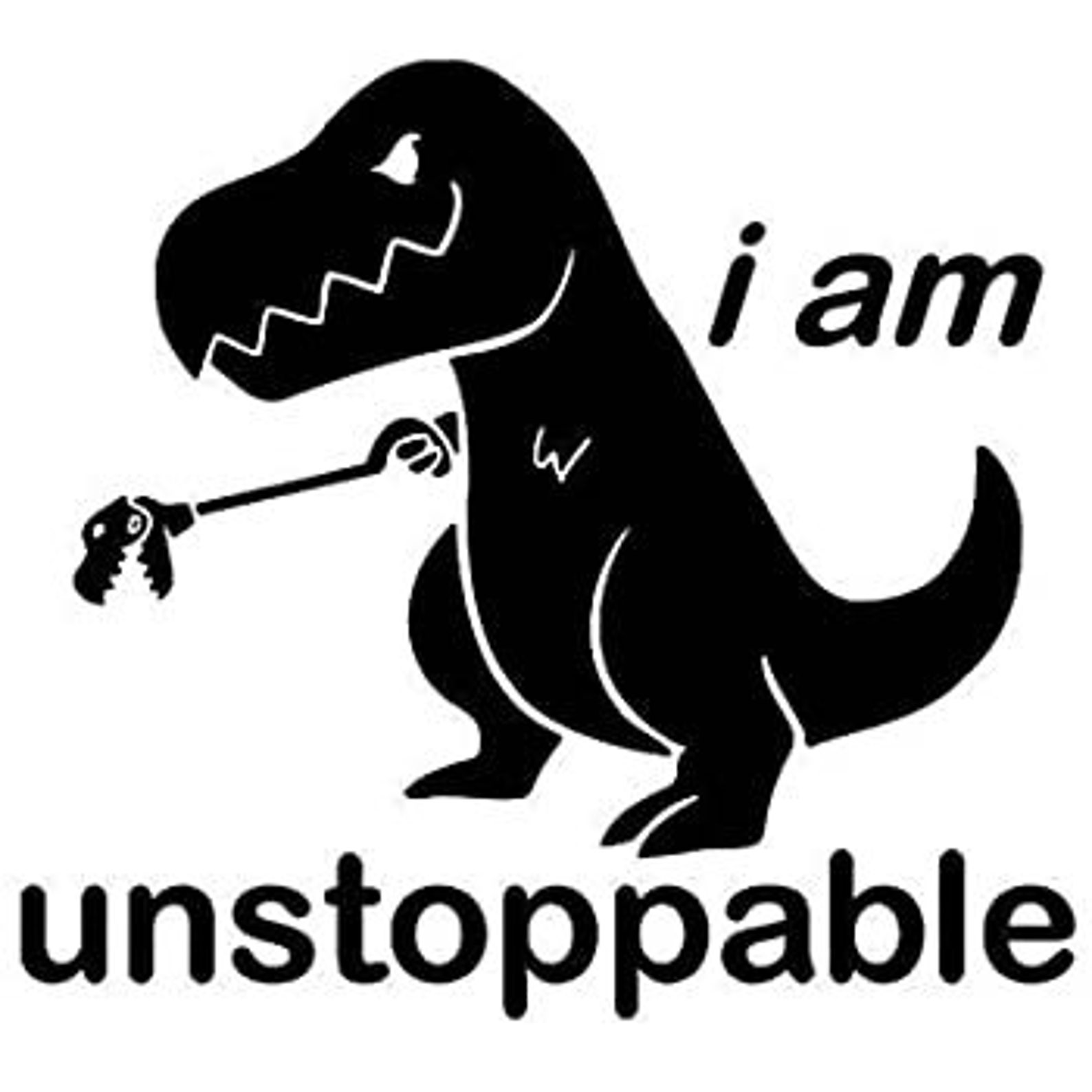 I Am Unstoppable Dinosaur JDM Funny Sticker Decal | Etsy