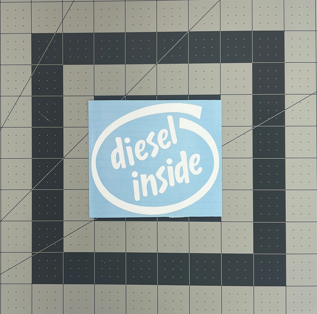 Diesel Inside Turbo Diesel Funny Sticker Decal - Etsy