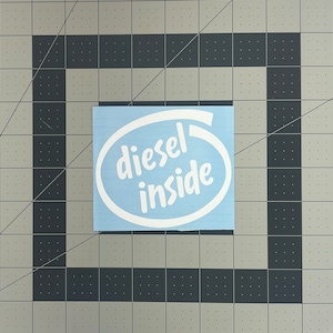Diesel Inside Turbo Diesel Funny Sticker Decal - Etsy