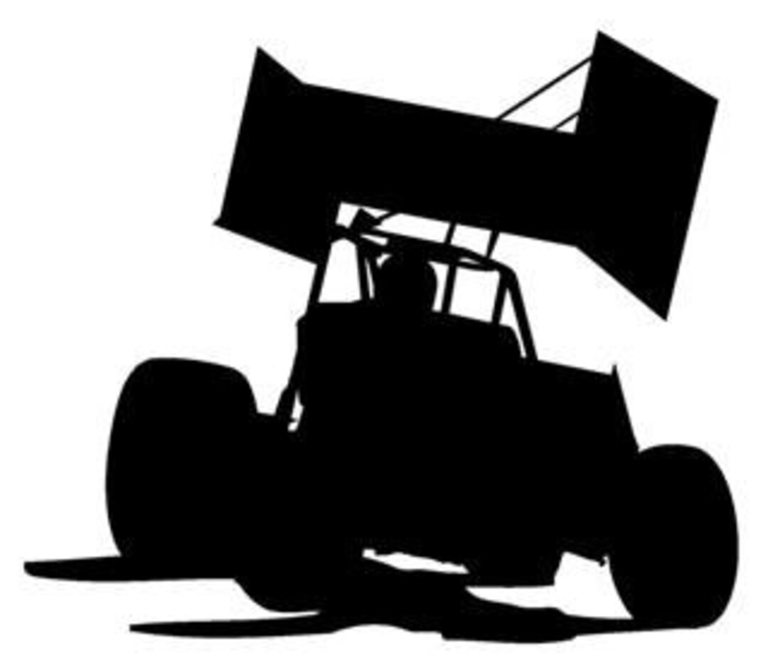 Winged Sprint Car V4 Race Racing Racecar Sticker Decal - Etsy
