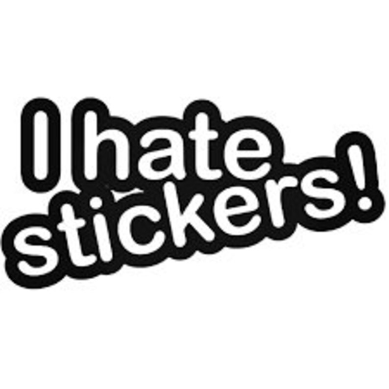 I Hate Stickers V2 JDM Funny Sticker Decal - Etsy