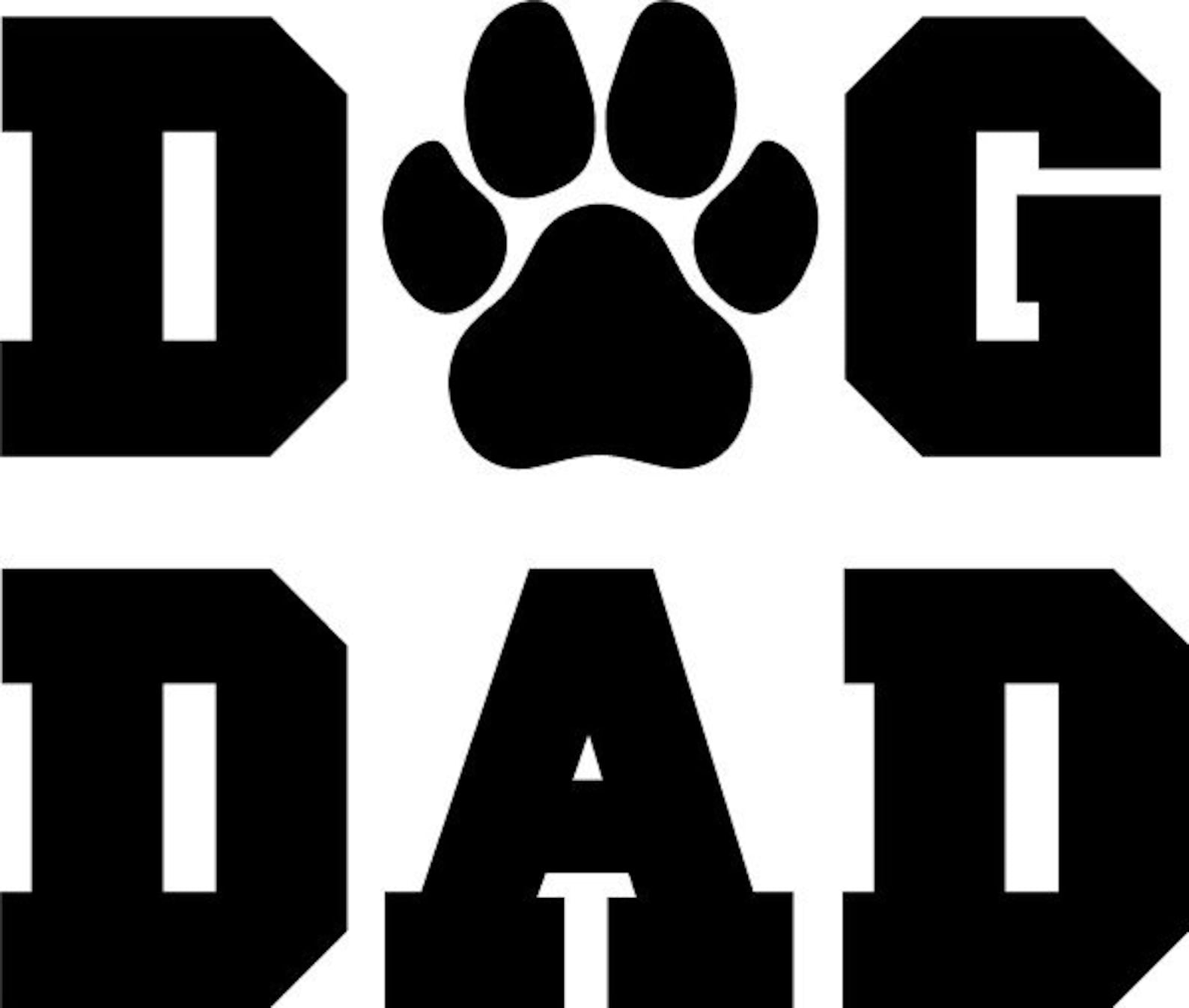 Dog Dad V2 Pets Puppy Rescue Sticker Decal - Etsy Canada