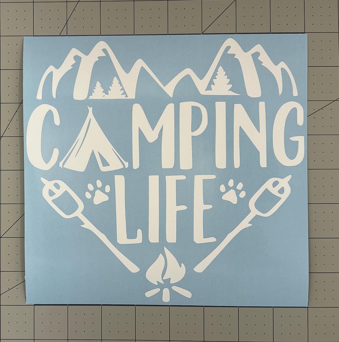 Camping Life Camp RV Funny Sticker Decal - Etsy