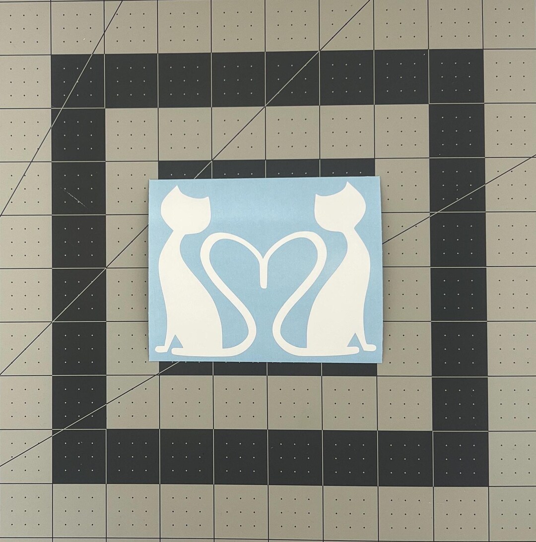 Cat Heart V2 Cats Pets Sticker Decal - Etsy