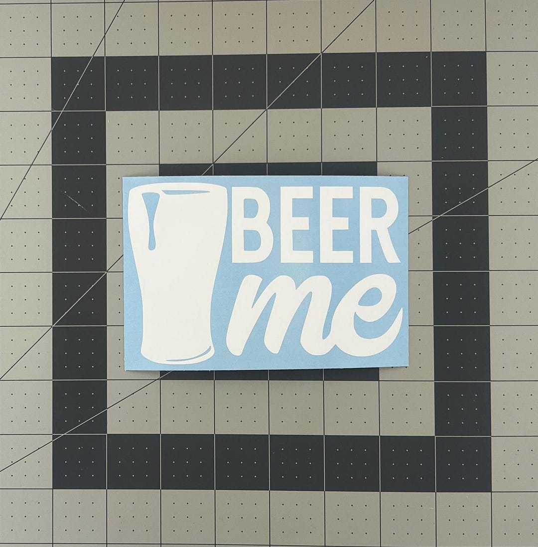 Beer Me Drinking Beer Funny Sticker Decal - Etsy