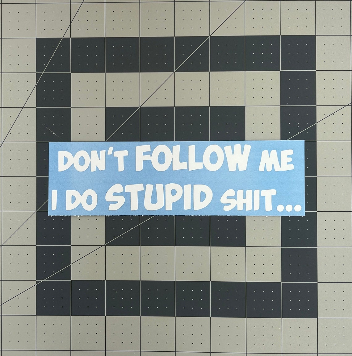 Don't Follow Me I Do Stupid Sh*t JDM Funny Sticker Decal - Etsy