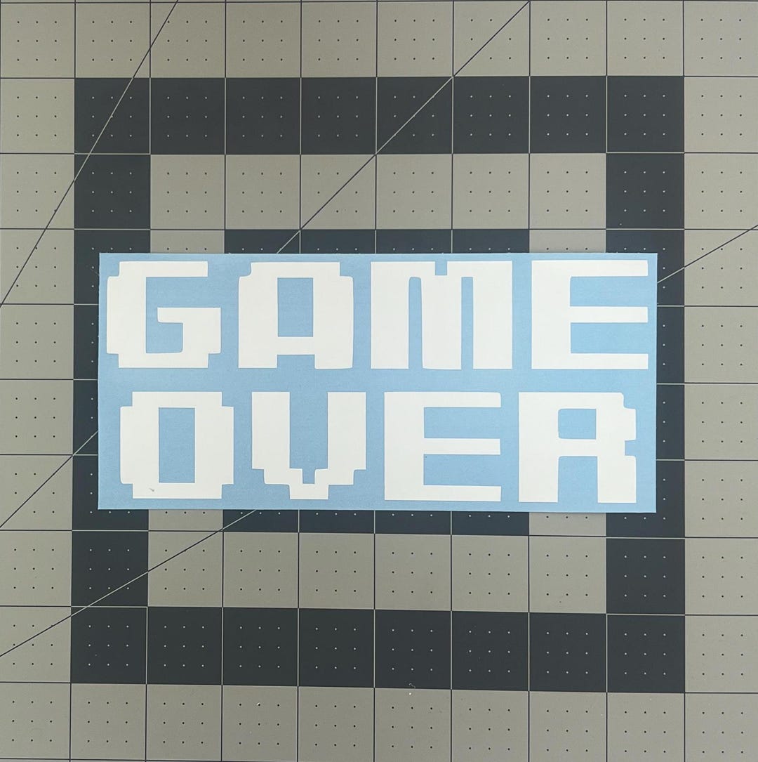 Game Over V1 PC Gaming Video Games Funny Sticker Decal - Etsy