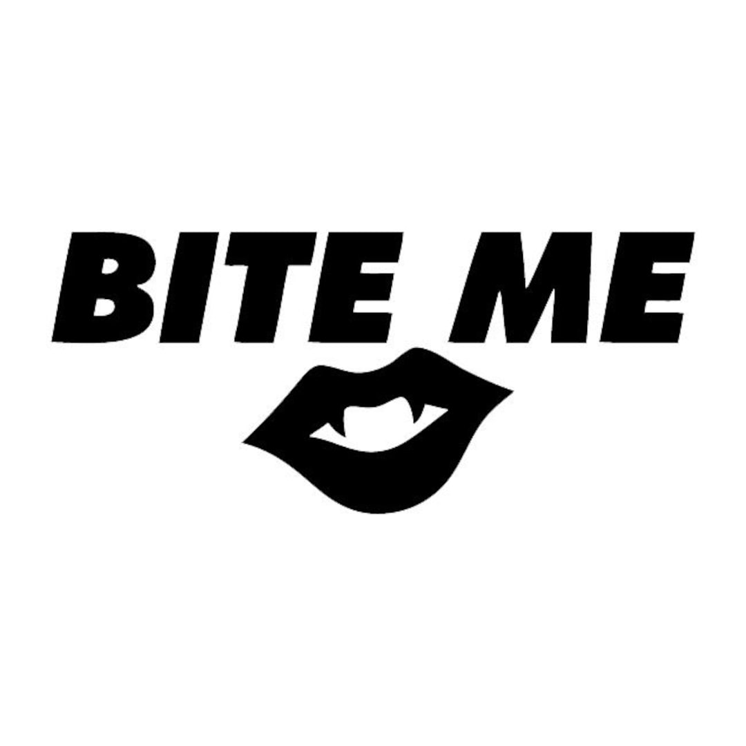 Bite Me JDM Funny Sticker Decal - Etsy