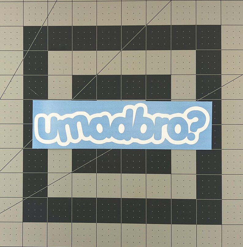 U Mad Bro? JDM Funny Sticker Decal - Etsy