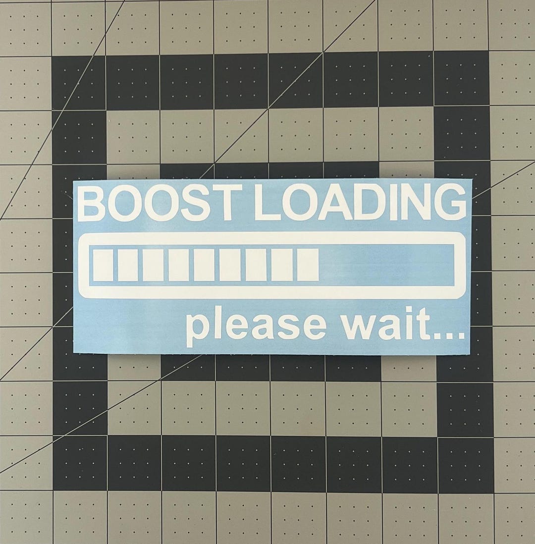 Boost Loading V2 Turbo Boosted JDM Funny Sticker Decal - Etsy