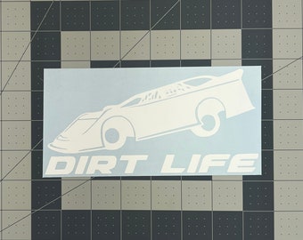 Dirt Life V2 Late Model Dirt Track Racing Race Car Sticker Decal - Etsy