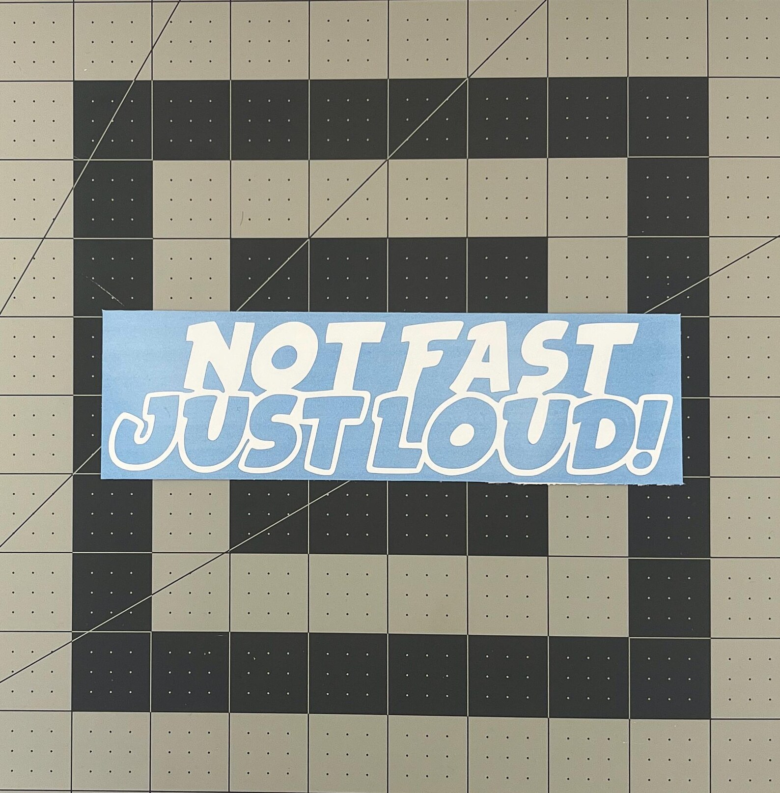 Not Fast Just Loud V2 JDM Funny Sticker Decal - Etsy