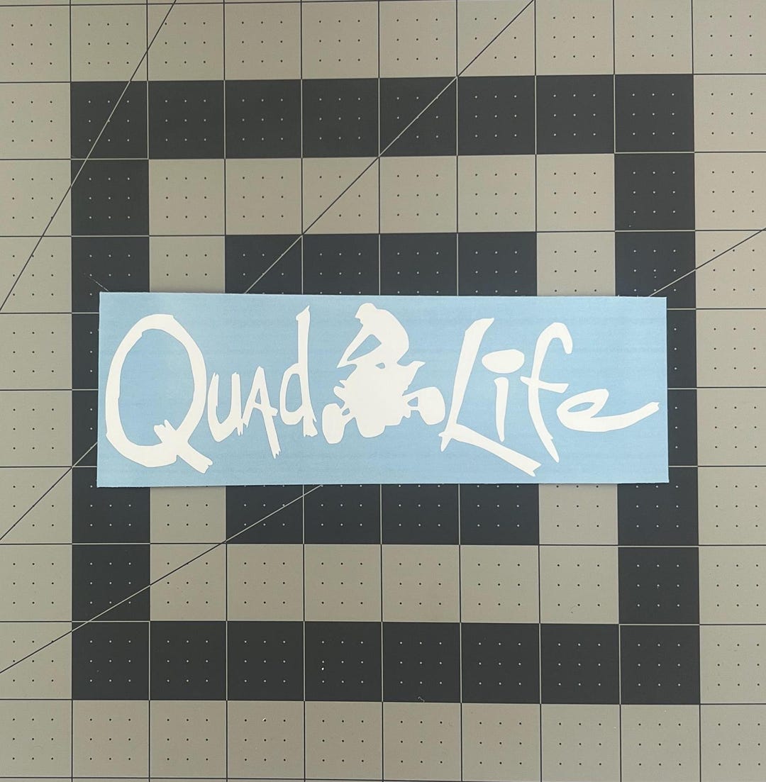 Quad Life Four Wheeler 4-wheeler Funny Sticker Decal - Etsy