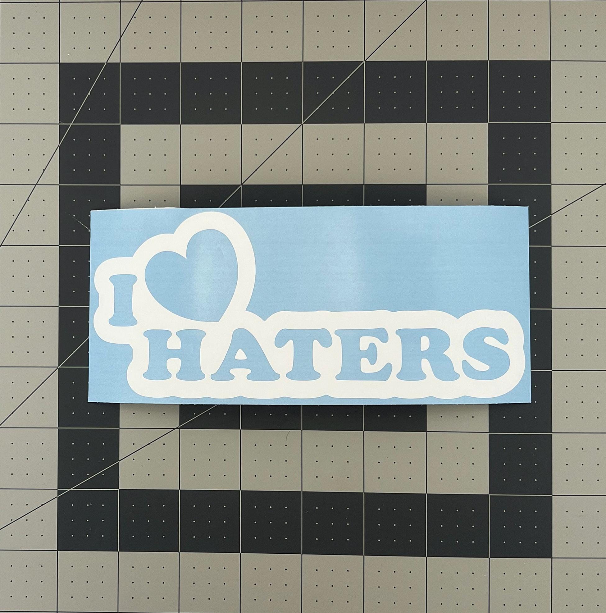 I Love Haters JDM Funny Sticker Decal - Etsy