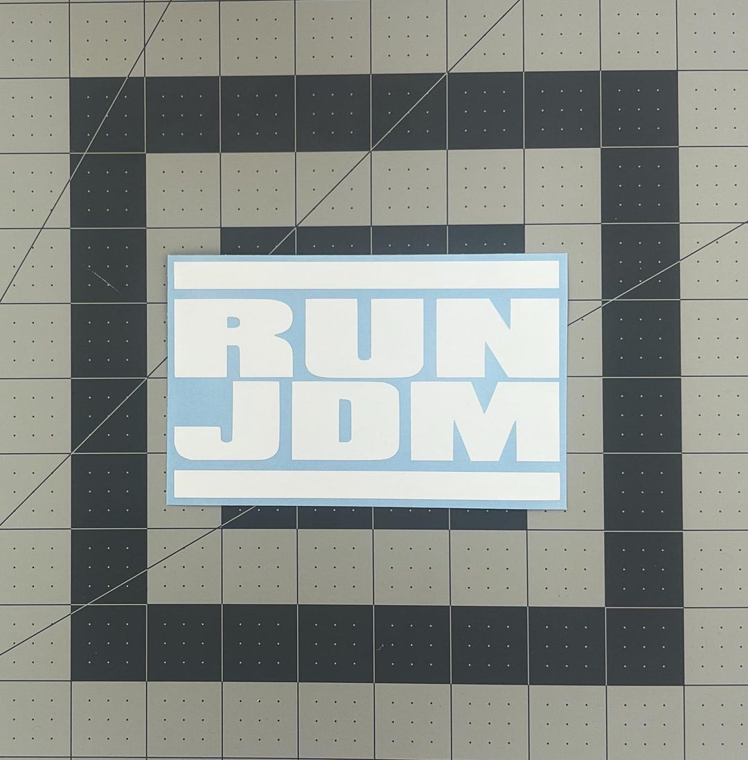 Run JDM Funny Sticker Decal - Etsy