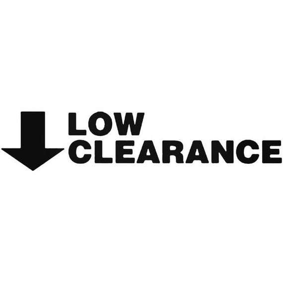 Low Clearance Lowered Stance JDM Funny Sticker Decal - Etsy