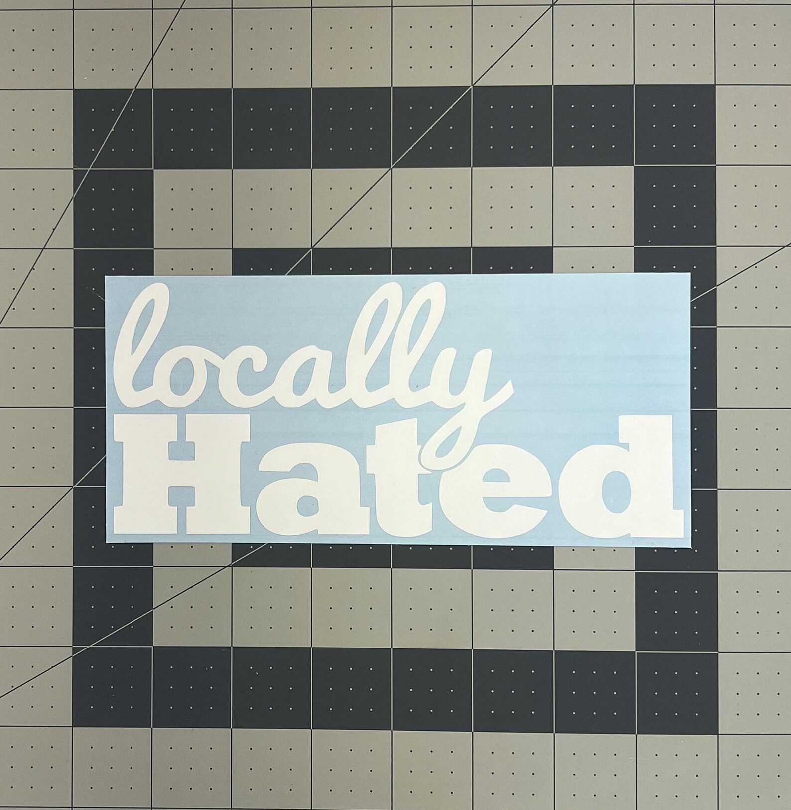 Locally Hated JDM Funny Sticker Decal - Etsy