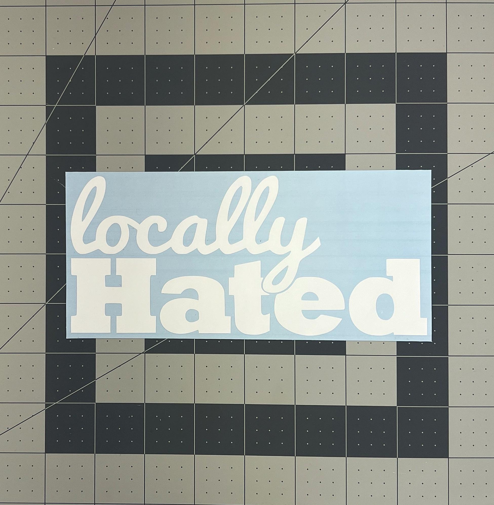 Locally Hated JDM Funny Sticker Decal - Etsy