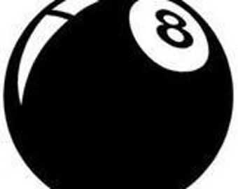 8 Ball Decal | Etsy