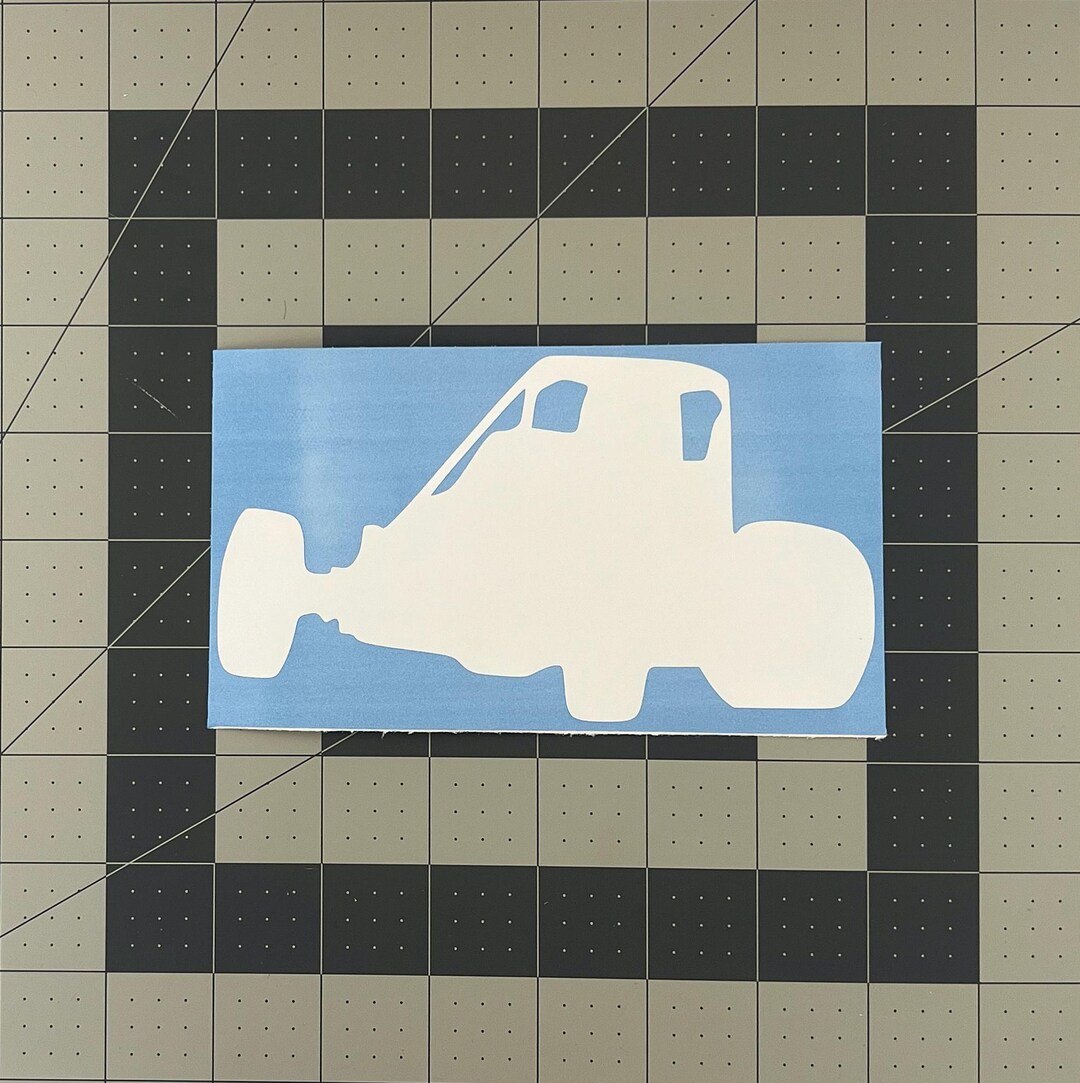 Wingless Sprint Car V1 Dirt Racing Race Car Dirt Track Sticker Decal - Etsy