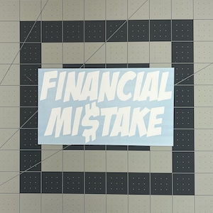 Financial Mistake V2 JDM Funny Sticker Decal - Etsy