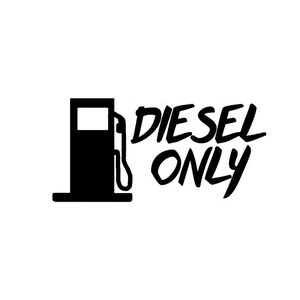 Diesel Only Turbo Diesel Fuel Sticker Decal - Etsy