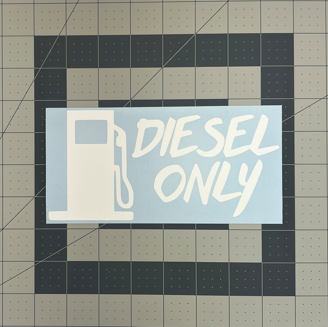 Diesel Only Turbo Diesel Fuel Sticker Decal - Etsy