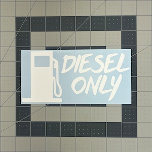 Diesel Only Turbo Diesel Fuel Sticker Decal - Etsy