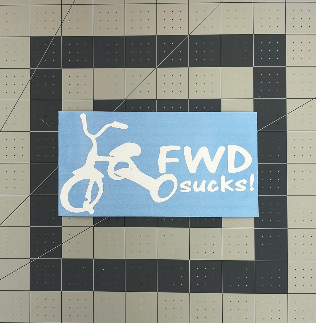 FWD Sucks Front Wheel Drive JDM Funny Sticker Decal - Etsy