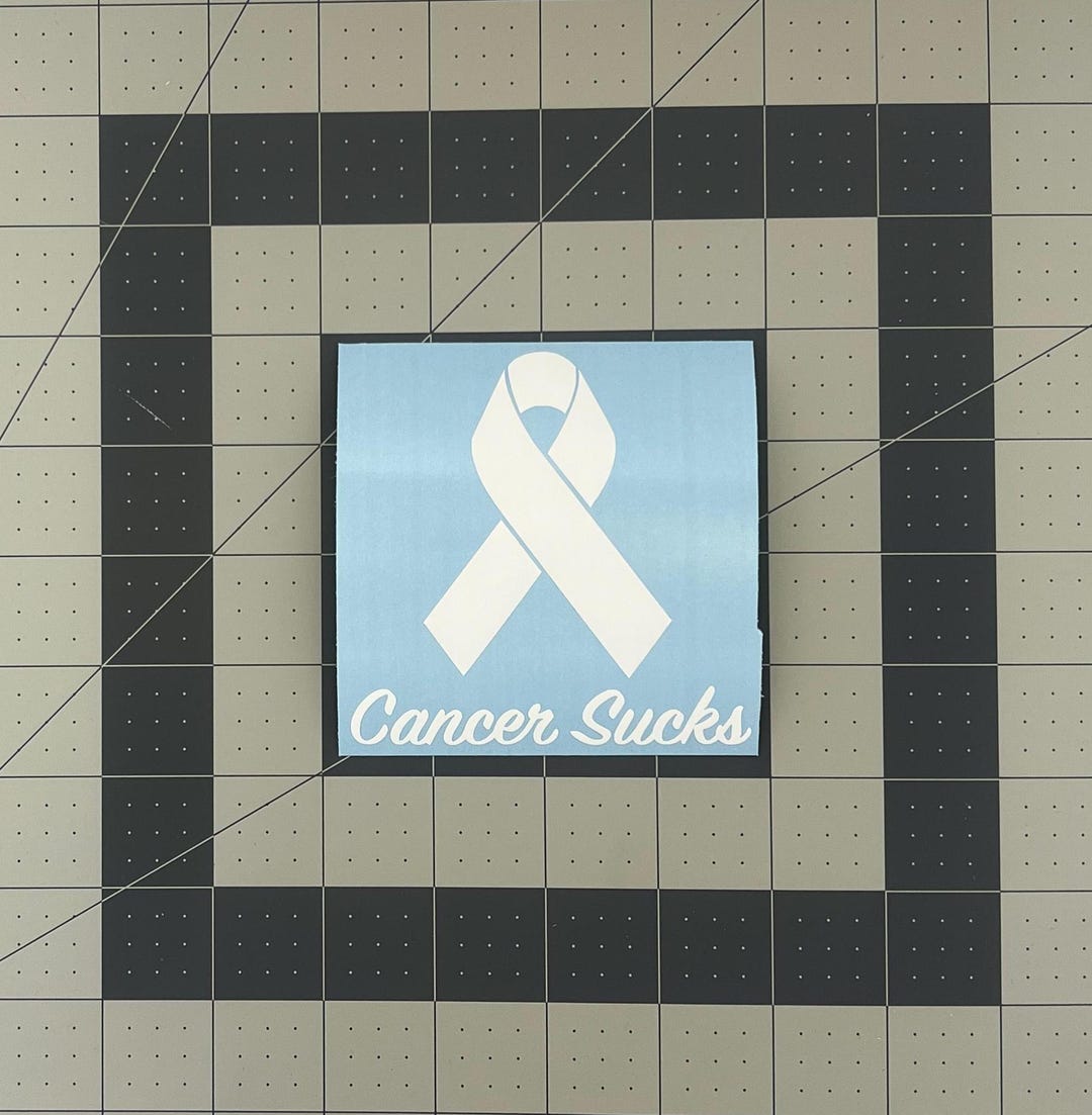 Cancer Sucks V2 Awareness Ribbon Sticker Decal - Etsy