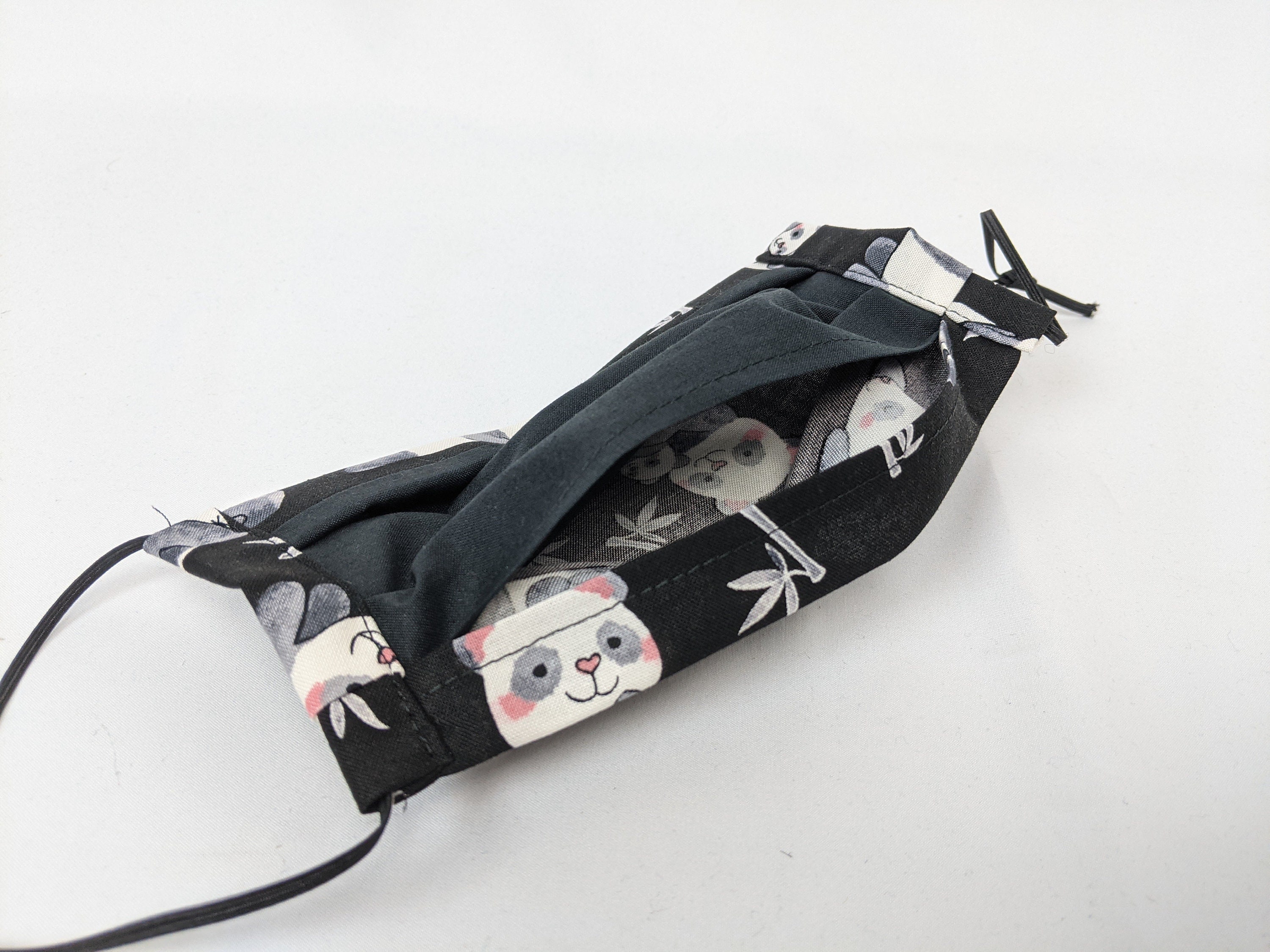 Cute Panda Reusable Face Mask W/filter Pocket Bamboo - Etsy