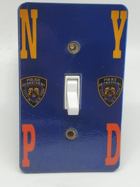 WOODEN NYPD Light Switch Cover | Etsy
