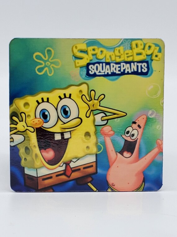 Spongebob Coasters set of 4 | Etsy