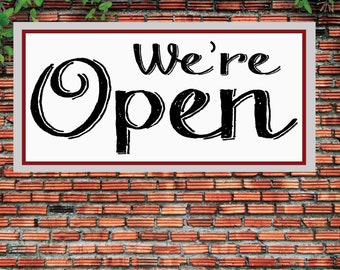 We're Open Banner - Etsy