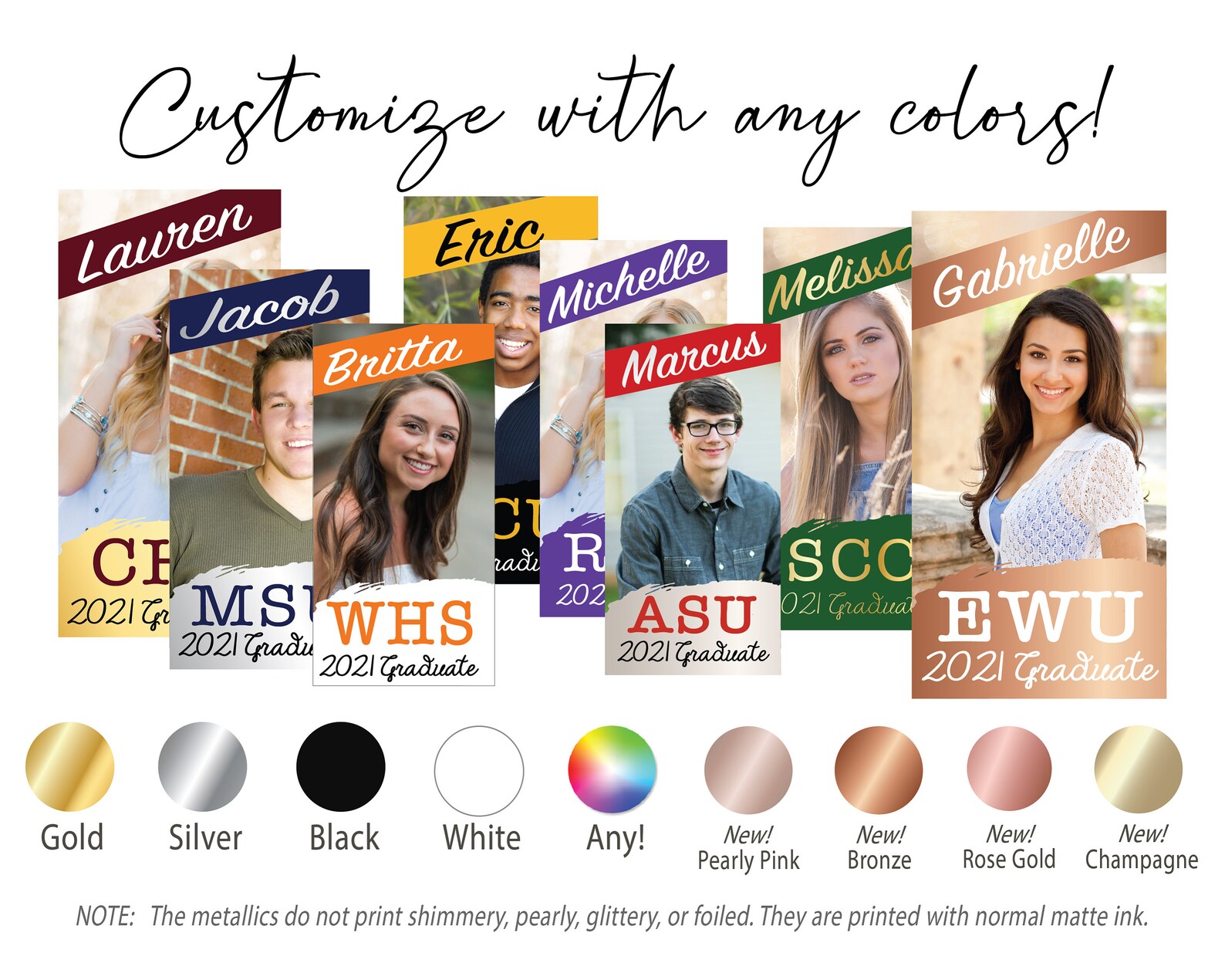Graduation Senior Door Banner Personalized Custom Vinyl Sign Photo Grad ...