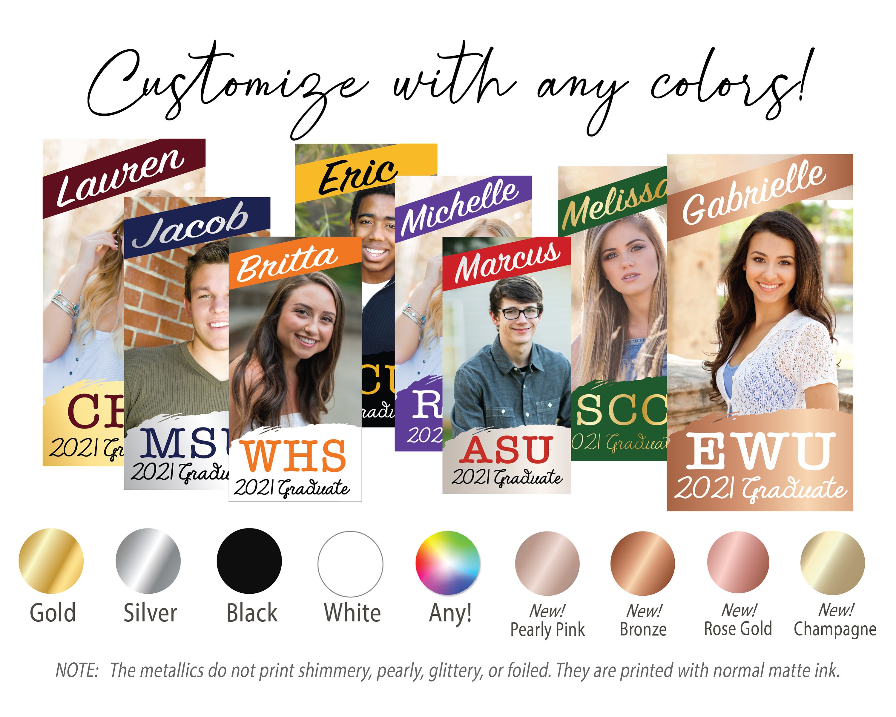 Graduation Senior Door Banner Personalized Custom Vinyl Sign Photo Grad ...